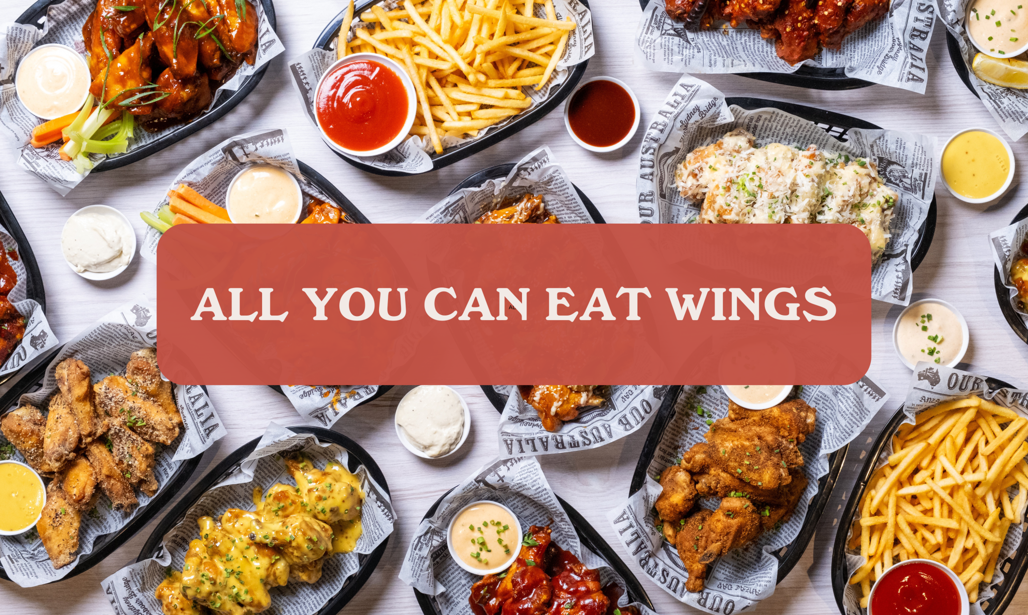 All You Can Eat Wings! | Bondi Pizza